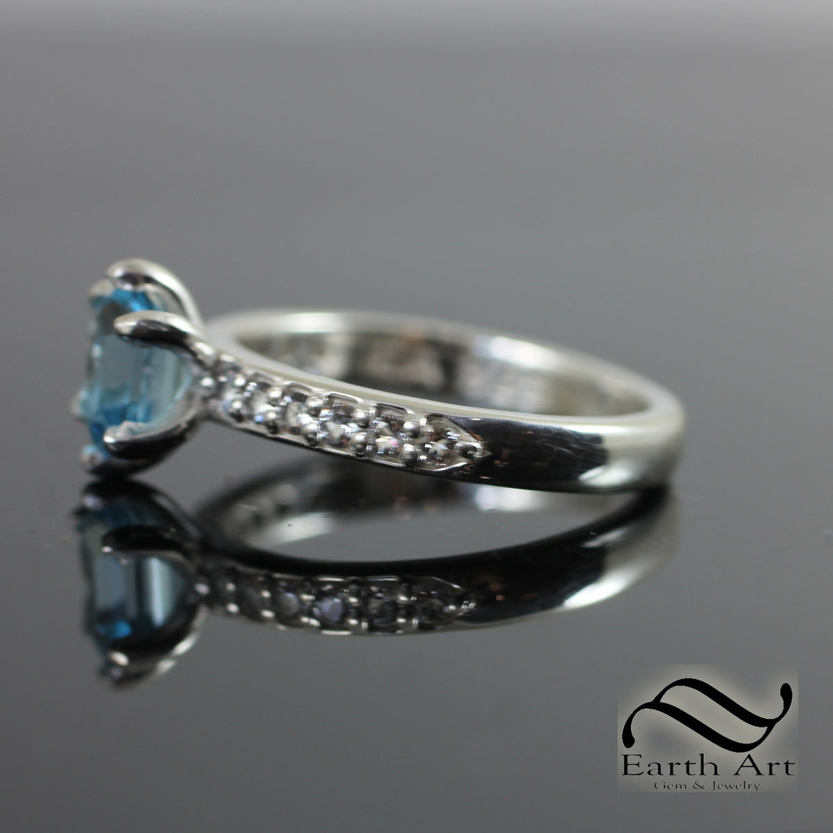 Zelda Rupee Cut Topaz Ring – Earth Art