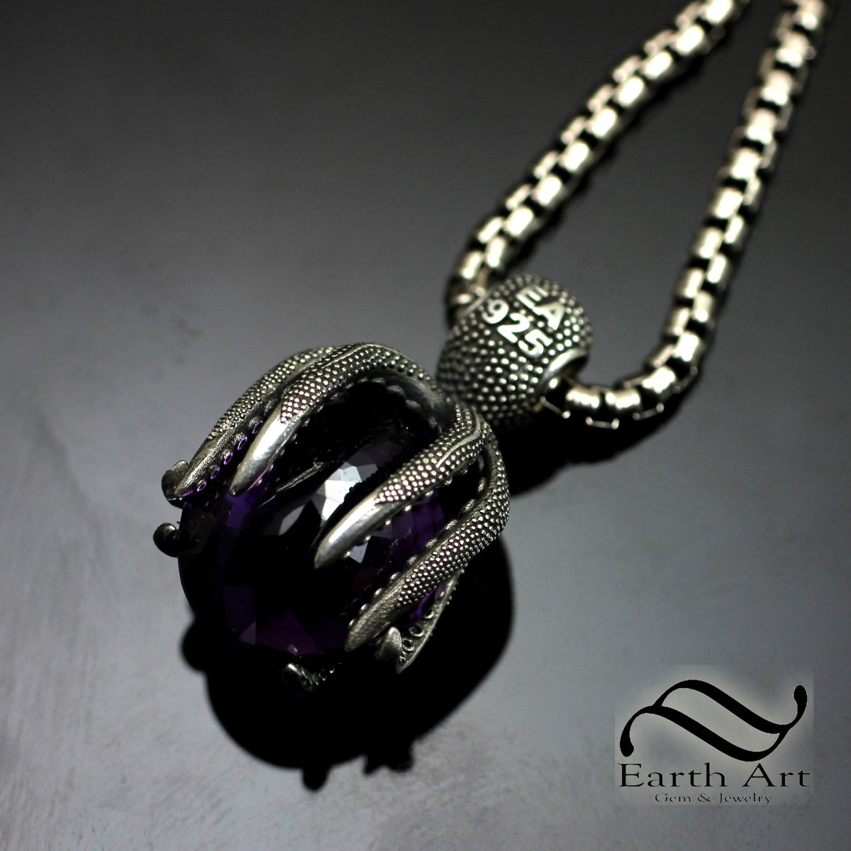 Octopus Pendant with Amethyst - Violet – Earth Art