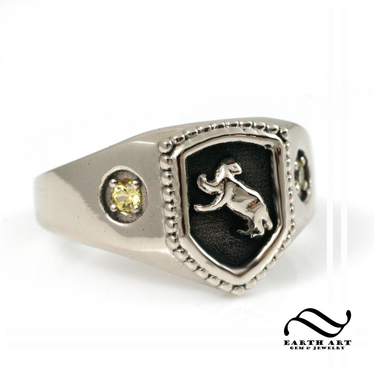 House Signet Ring - The Badger - Sterling Silver – Earth Art