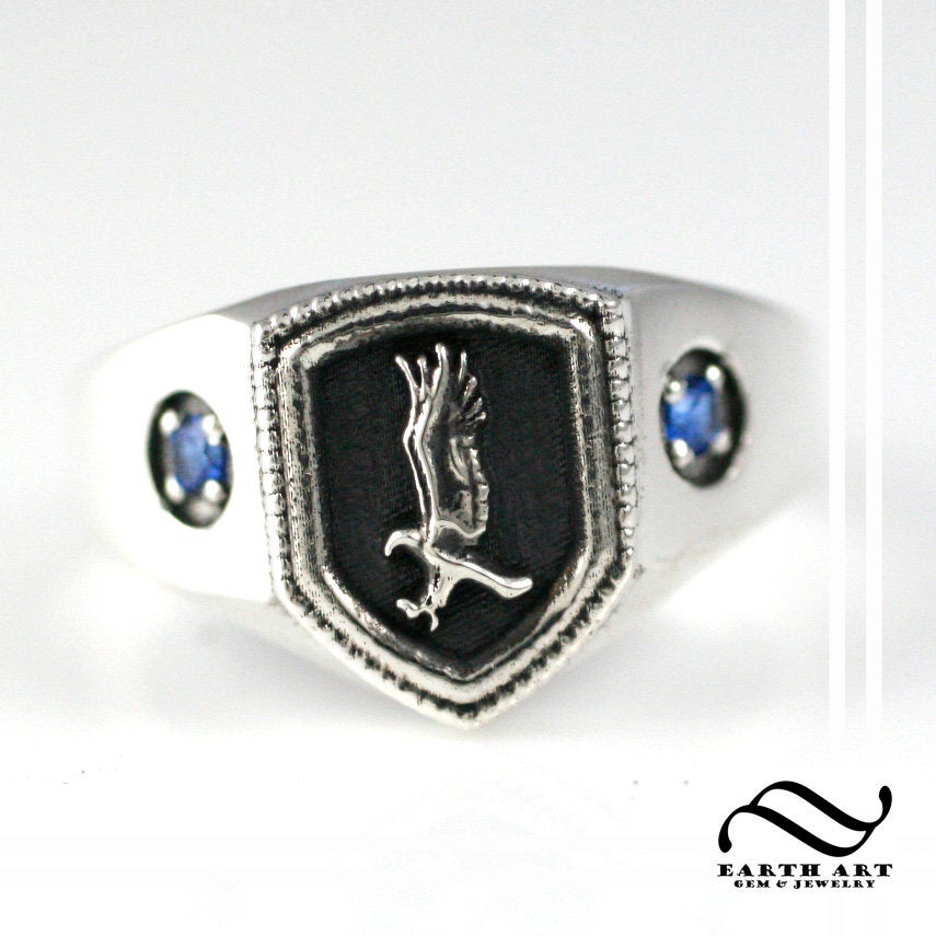 House Signet Ring - The Eagle - Sterling Silver – Earth Art