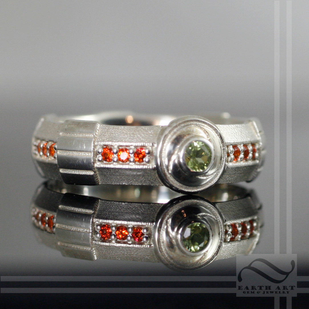 Metroid Blaster Themed Mens Ring Mens Band – Earth Art