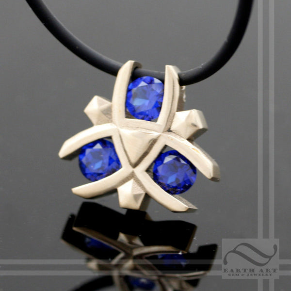 Zora's Sapphire Pendant - Imitation sapphire – Earth Art