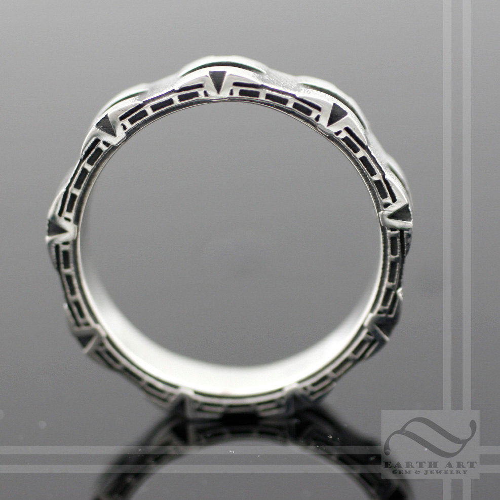 Stargate Ring - Sterling Silver A Geeky Wedding Band – Earth Art